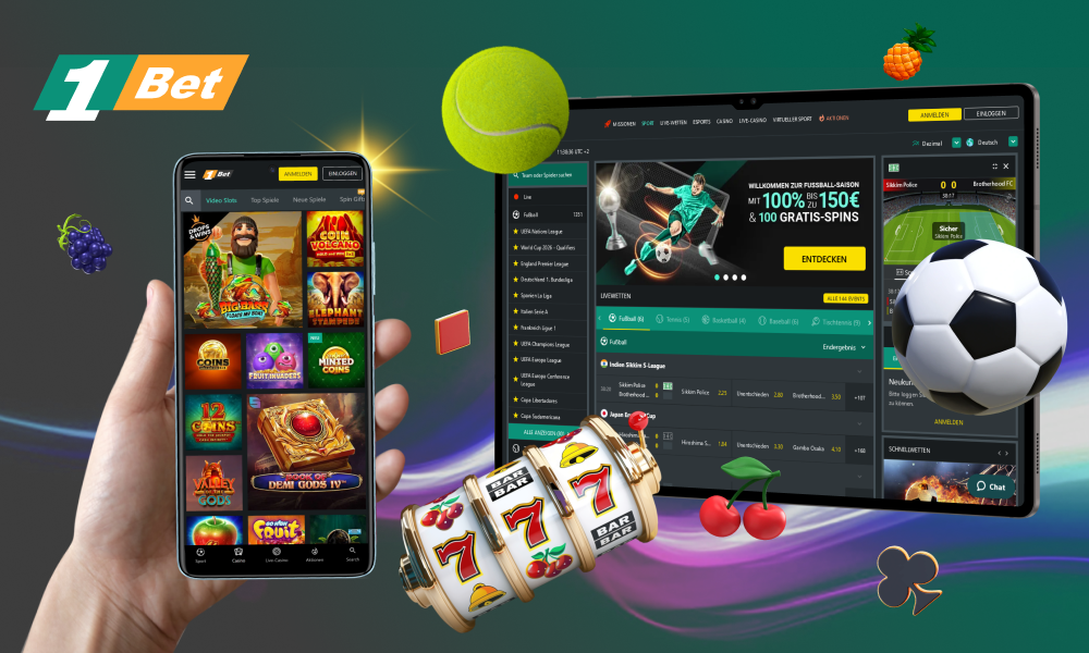 1bet - Casino und Sportwetten Seite | Bis zu 500 EUR